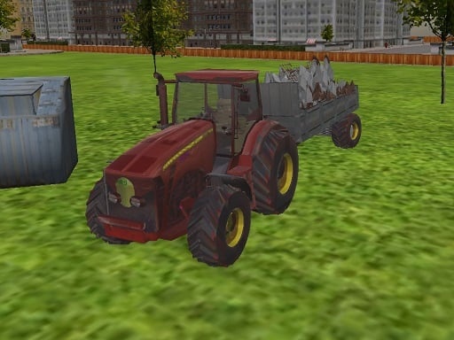 3D city tractor garbage sim | Free Web-Games